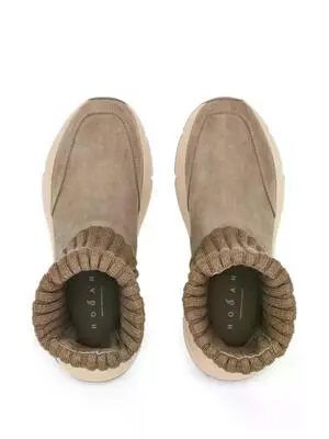 Hogan Ribbed-knit Sneakers