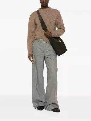 Peserico Melange Effect Wide-leg Trousers