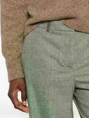Peserico Melange Effect Wide-leg Trousers
