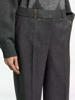 Peserico Pressed Crease Wide-leg Trousers