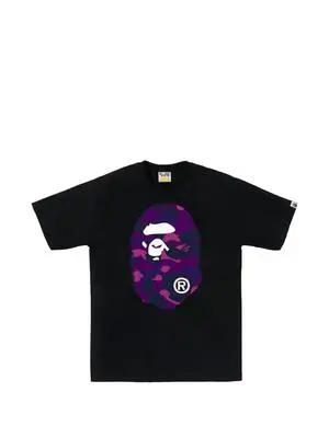 A BATHING APE Ape Head Camouflage-print T-shirt - Black