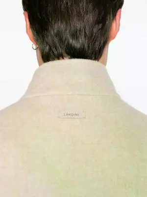 LARDINI Zip-up Felted Jacket
