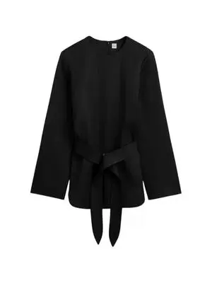 TOTEME Belted Long-sleeve Top