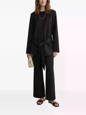TOTEME Belted Long-sleeve Top