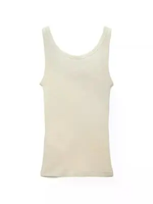 Versace Crystal-embellished Ribbed Tank Top