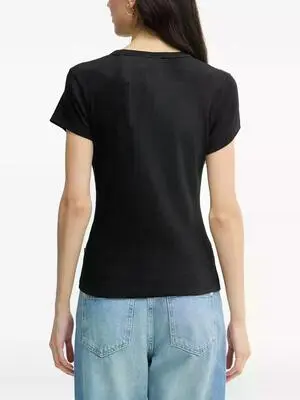 JOOP! Rhinestone Logo Ribbed T-shirt