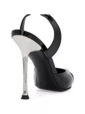Philipp Plein Crystal Skull Slingback Pumps