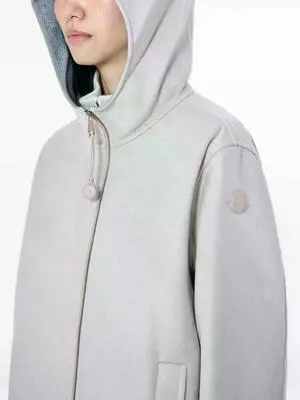 Moncler Hooded Zip-front Coat
