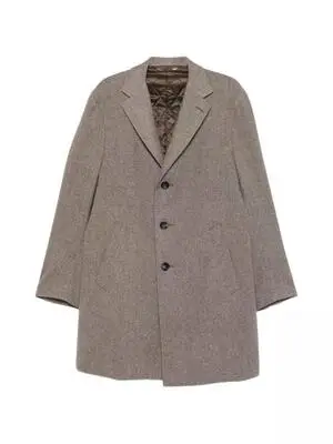 Canali Single-breasted Notched-lapel Wool Coat