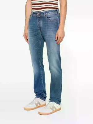 Jacob Cohen Bard Logo-patch Slim-fit Denim Jeans - Blue