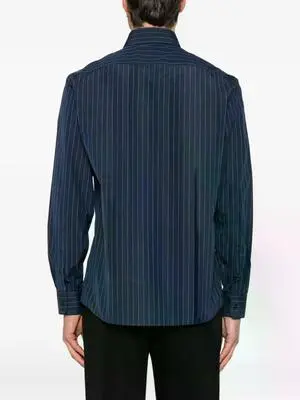 Brunello Cucinelli Pinstripe-print Long-sleeve Shirt