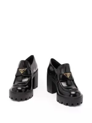 Prada Logo Plaque Chunky Sole Loafers