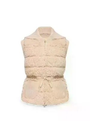 Moncler Quilted Shearling-effect Vest