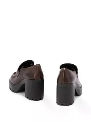 Prada Logo Plaque Chunky Loafers