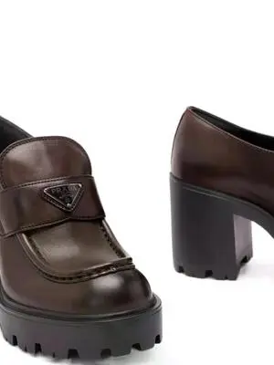 Prada Logo Plaque Chunky Loafers