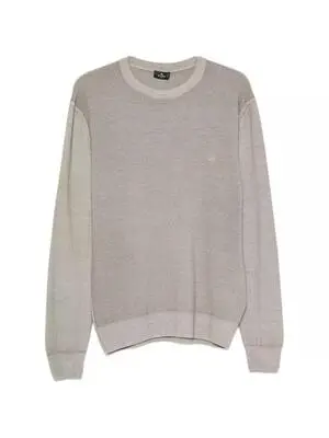Etro Pegaso Embroidered Waffle-knit Sweater