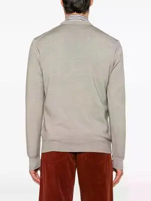 Etro Pegaso Embroidered Waffle-knit Sweater