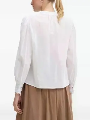 JOOP! Bionda Pleated Blouse With Long Puff Sleeves