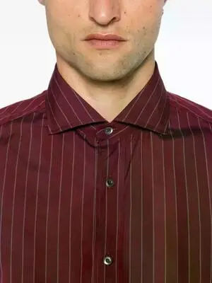 Brunello Cucinelli Pinstripe-pattern Long-sleeve Shirt