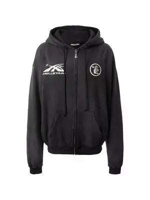 HELLSTAR Logo-print Zip-up Hoodie
