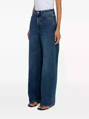 TOTEME Pleated Wide-leg Jeans - Blue
