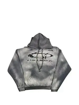 HELLSTAR Logo-print Acid-wash Hoodie