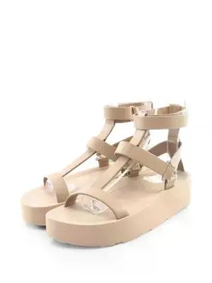 Hermès Enid Leather Platform Sandals