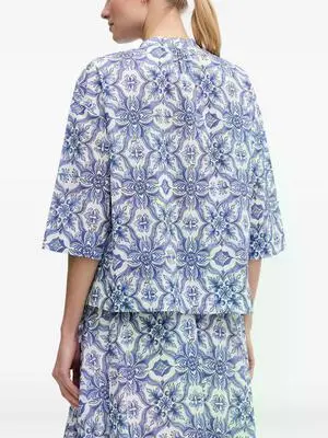 JOOP! Beyda Blouse With Tie Neck And 3/4 Sleeves