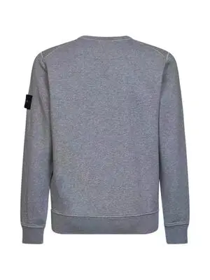 Stone Island Crewneck Sweatshirt With Logo Patch