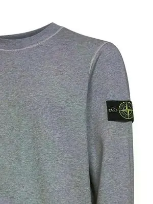 Stone Island Crewneck Sweatshirt With Logo Patch