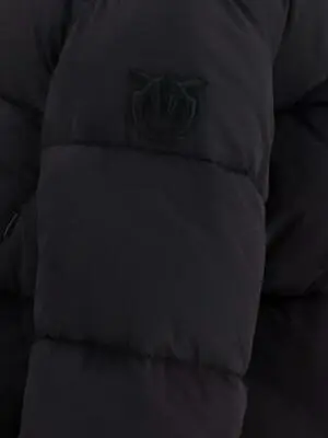 Pinko High-neck Padded Jacket With Logo Detail