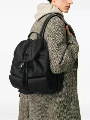AMI Paris Nylon Marcel Flap Backpack