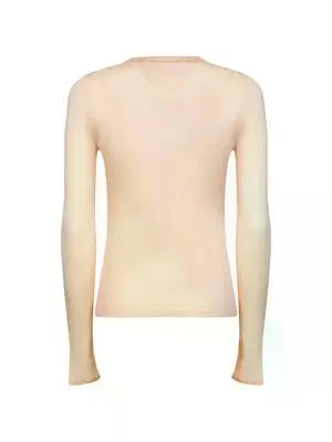 Chloé Ribbed Knit Long Sleeve Top