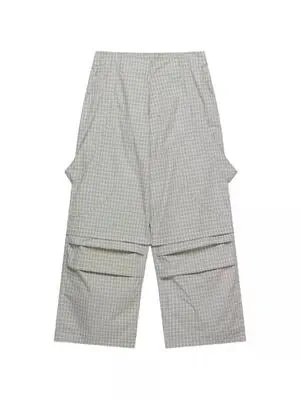 NAMESAKE Checked Trousers With Drop Detail Cargo Pockets