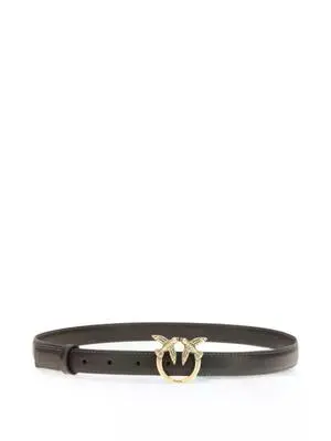 Pinko Love Birds Leather Belt - Brown