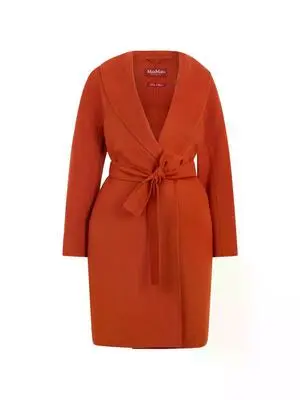 Max Mara Belted Shawl-collar Coat