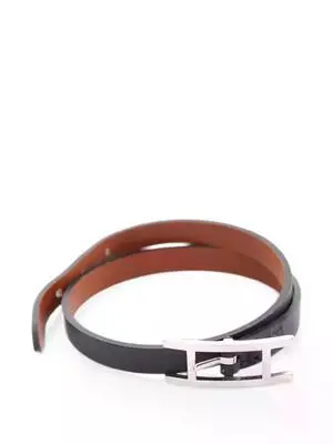 Hermès Leather Buckle-fastening Bracelet