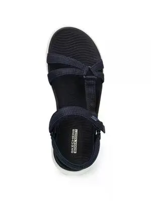 Sketchers Go Walk Flex Touch-strap Sandals - Blue