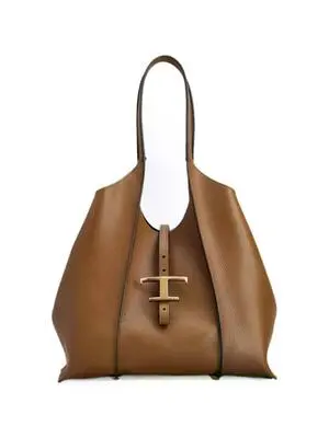 TOD'S Timeless Shopping Bag In Leather - Brown