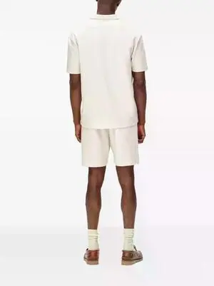 GABBA Gablio Waffle-knit Embroidered-logo Polo Shirt