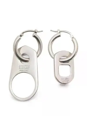 MAISON MARGIELA Drop Earrings With Ring-pull Motif - Silver