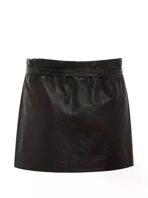 Dsquared2 Leather Lace-up Skirt