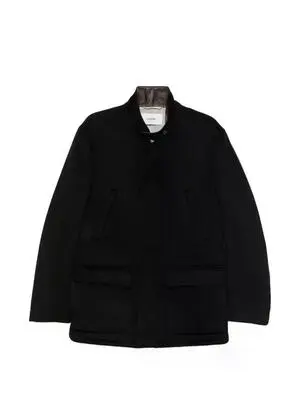 LARDINI Water-resistant Jacket With Leather Trim