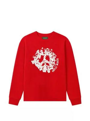 DENIM TEARS Peace Wreath Graphic-print Thermal T-shirt