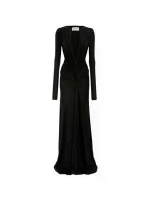 Victoria Beckham Cut-out Gathered Gown