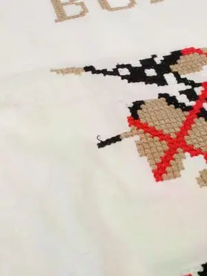 Burberry Cross-stitch Logo-print T-shirt