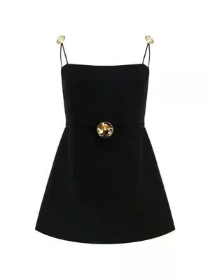 Alexis Basei Button-embellished Mini Dress