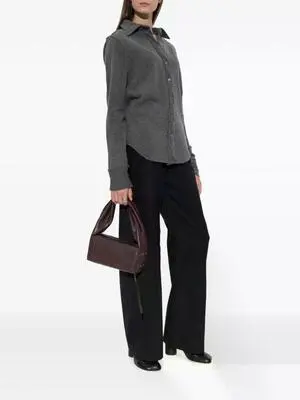 MAISON MARGIELA Button-up Curved Hem Shirt