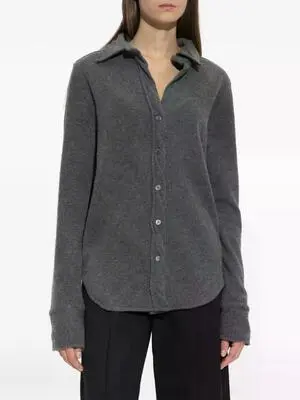MAISON MARGIELA Button-up Curved Hem Shirt