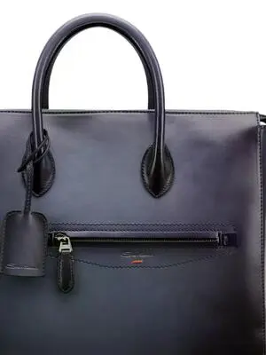 Santoni Logo Plaque Zip-fastening Laptop Bag